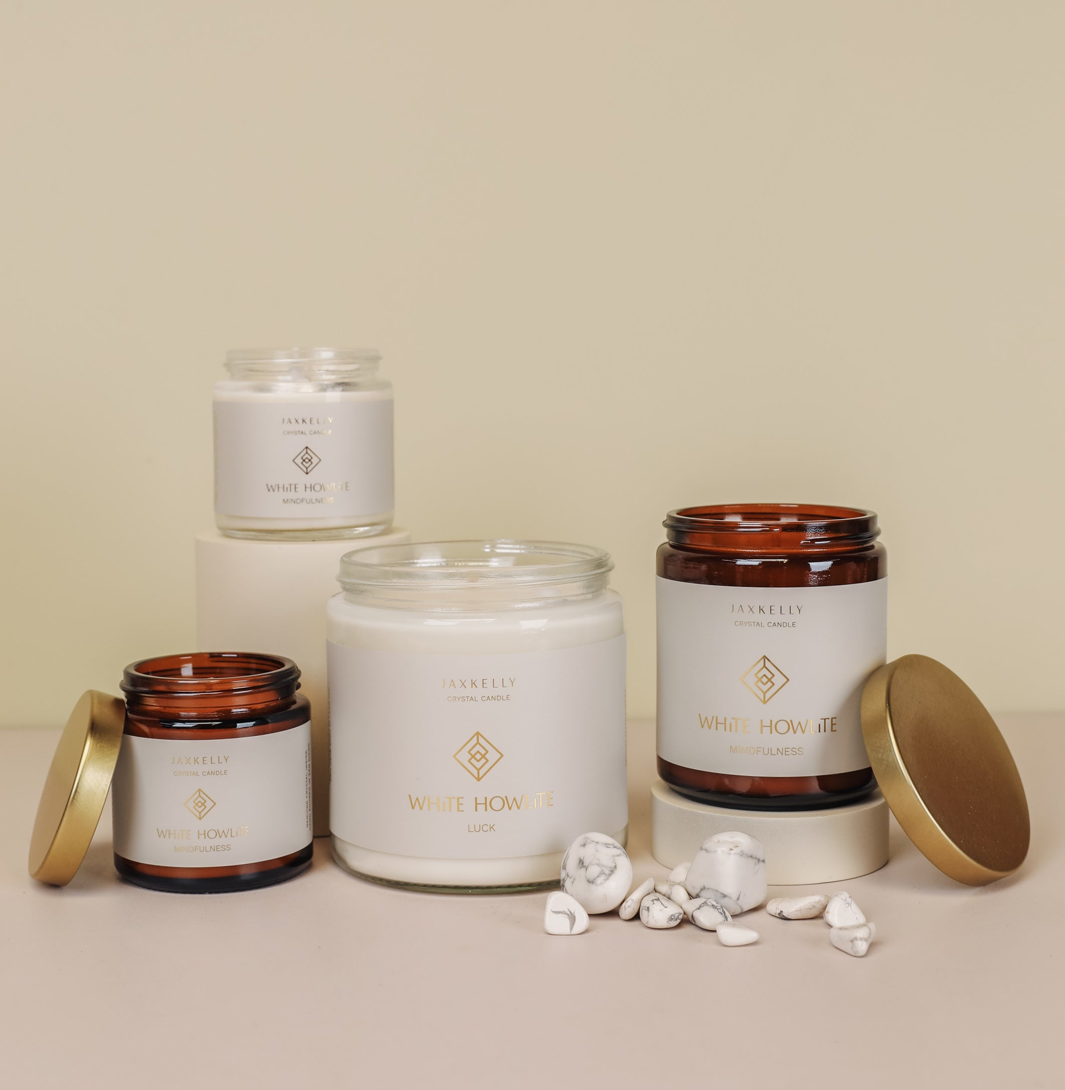 Clear Crystal Candles – JaxKelly Candles